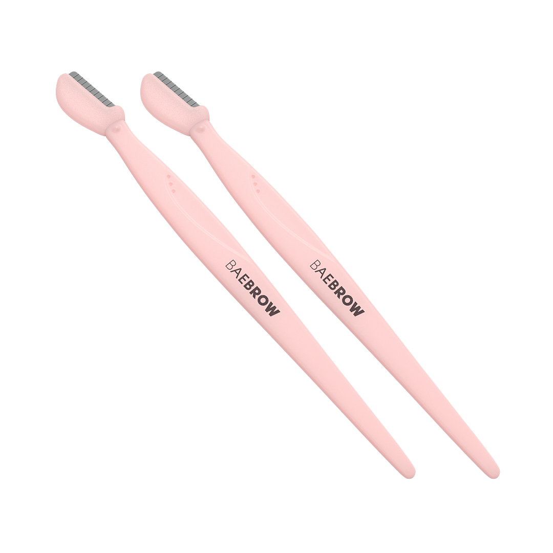 Eyebrow Mini Razor with Groomer - 2 pack